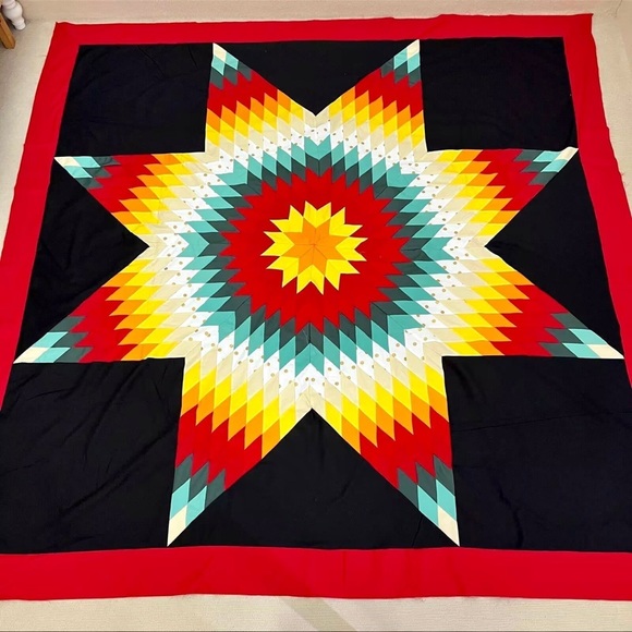 Handmade | Bedding | Sunshine Texas Lone Star Patchwork Cotton Quilt ...